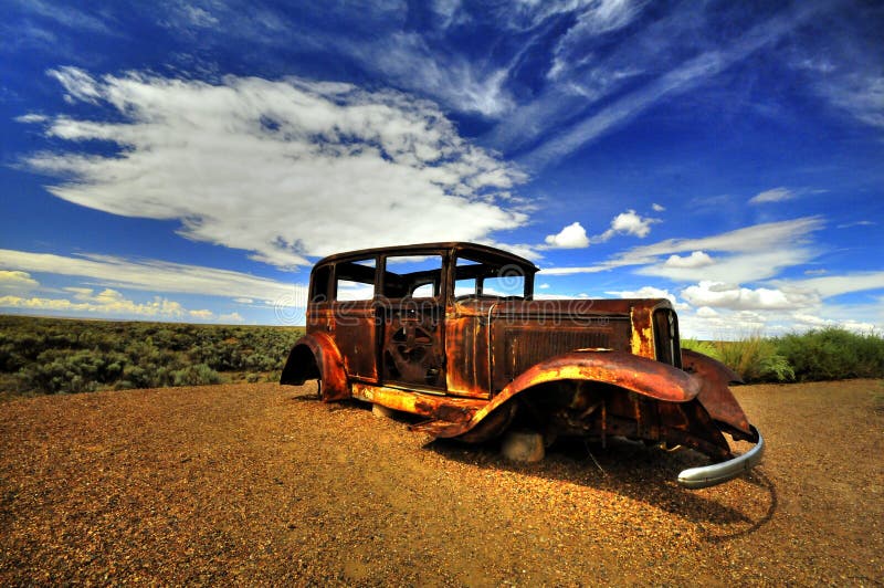 Gangsta car stock photo. Image of rusty, united, road - 16723304