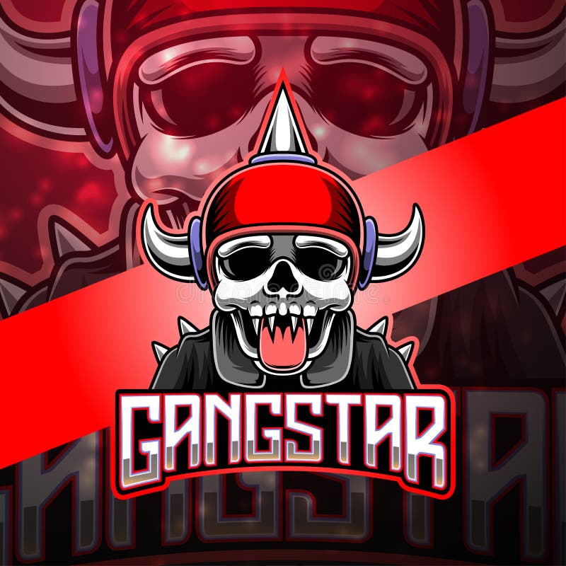 Gangstar Esport Mascot Logo Design Stock Vector - Illustration of ...