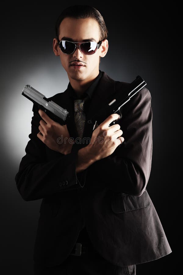 Elegant spy portrait stock photo. Image of elegant, male - 30830624