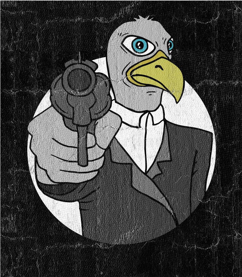 Attack Gangster Because Of Corner Stock Illustration - Illustration of ...