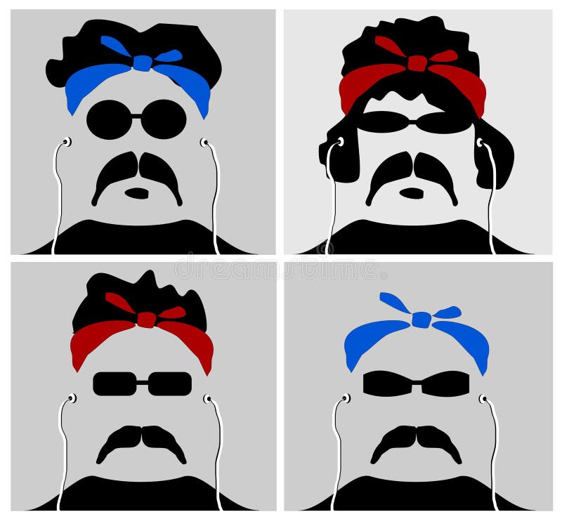 Gangster collection stock vector. Illustration of male - 28276891