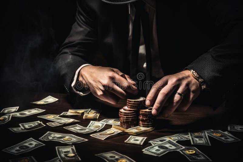 Gangster and money stock illustration. Illustration of life - 100676150