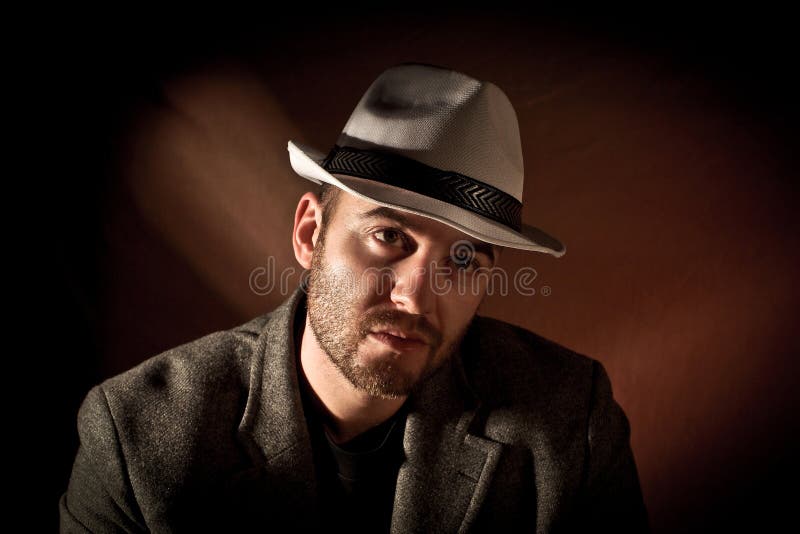 Gangster portrait stock image. Image of caucasian, chief - 21359783