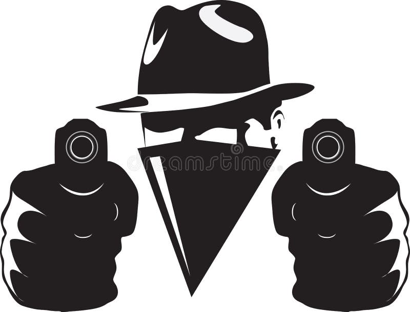 Gangster Silhouette Stock Illustrations – 3,093 Gangster Silhouette ...