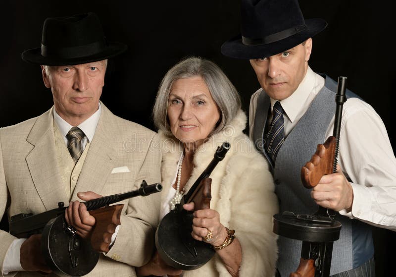 Gangsters with Shotgun in Car Stock Image - Image of door, hispanic ...