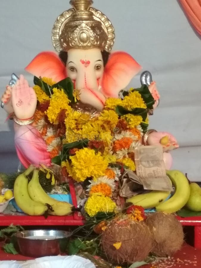 Ganraya& X28;Ganpati& X29; Stock Image - Image of baapa, moreya: 123633813