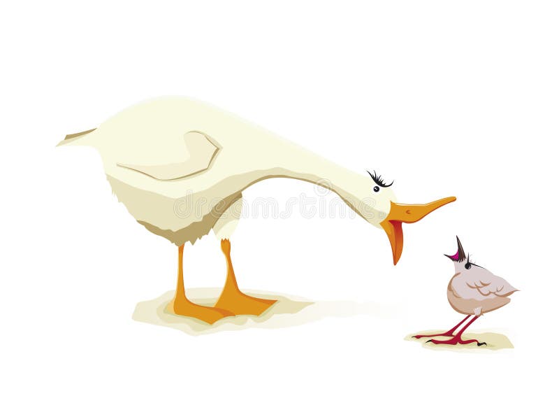 Boze gans vector illustratie. Illustratie bestaande uit beeldverhaal ...