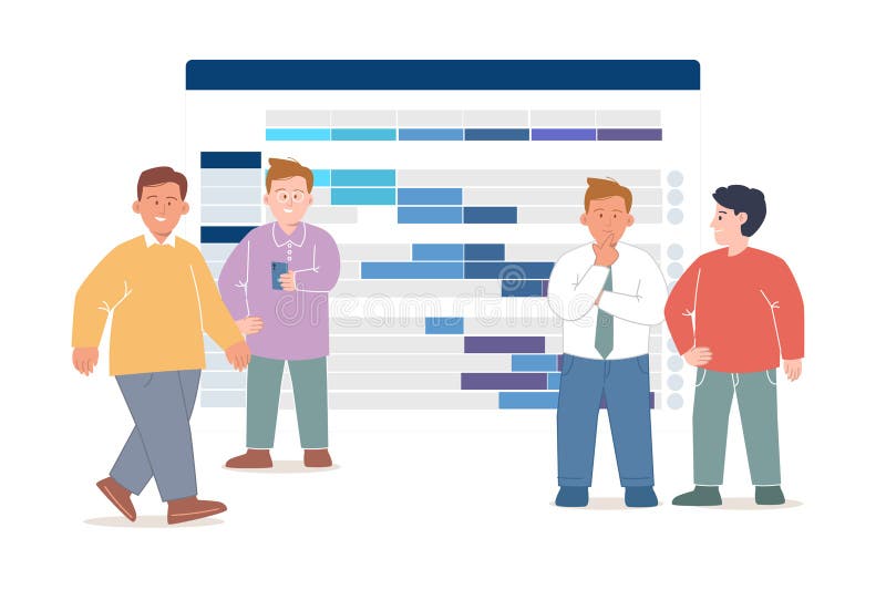 Gantt Chart Cartoon Stock Illustrations – 105 Gantt Chart Cartoon Stock ...