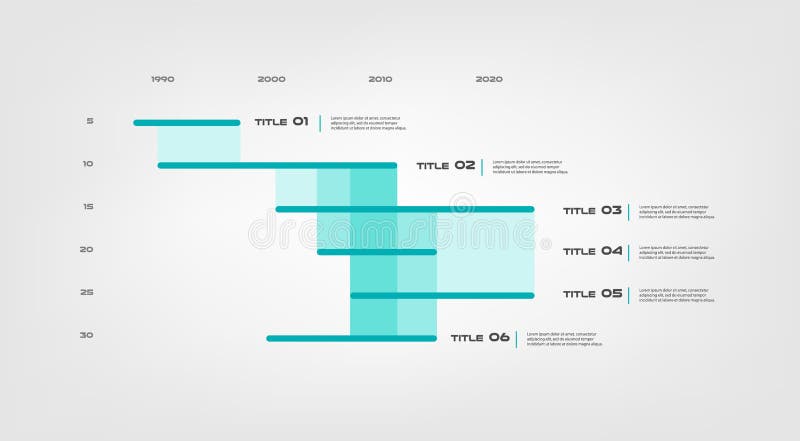 Gant Infographic. Element of Chart, Graph, Diagram with 5 Options ...