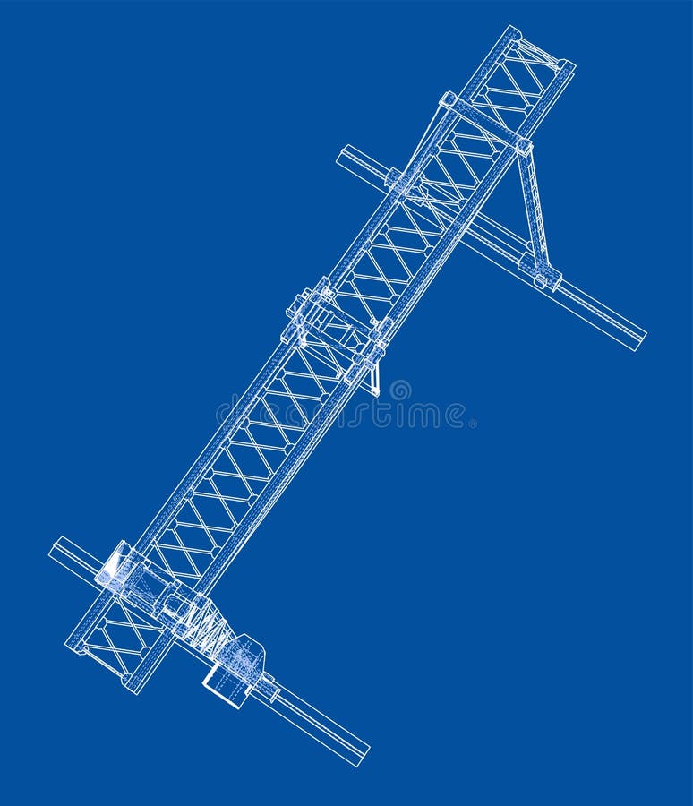 Gantry Crane Wire Frame Vector Stock Illustrations – 152 Gantry Crane ...