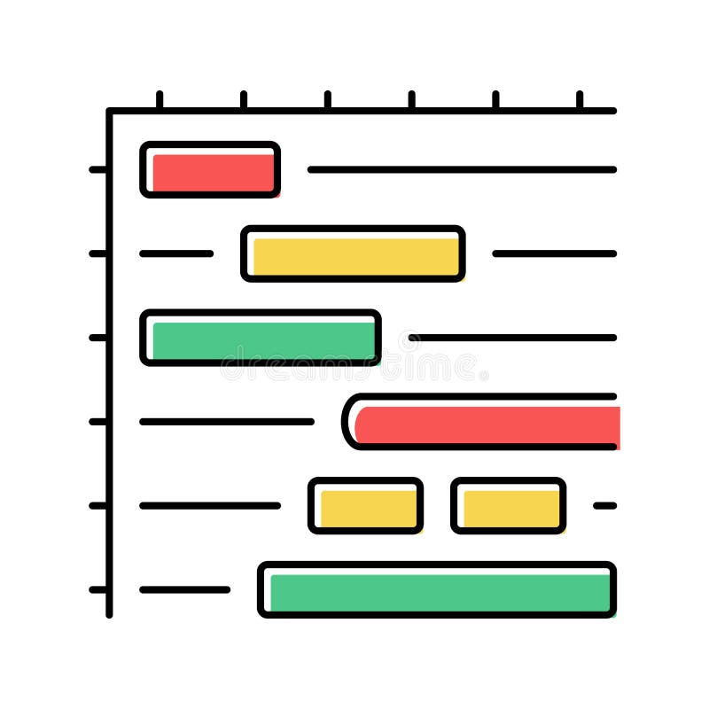 Gantt Chart Color Icon Vector Illustration Stock Vector - Illustration ... Gantt Chart Color Icon Vector Illustration Stock Vector - Illustration ...