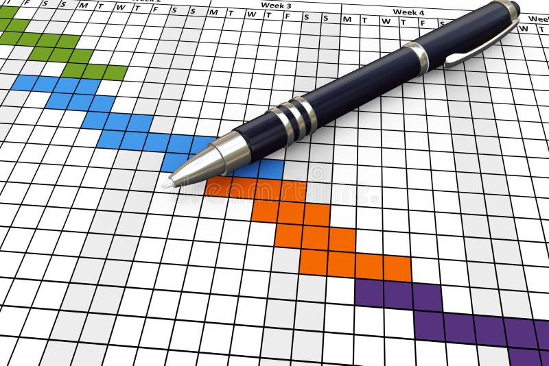 Gantt, Chart, 3d, Ganttchart, Report, Render, Man, Character, Support ...