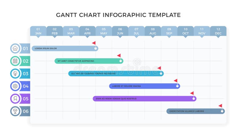 Gantt Chart Template Stock Illustrations – 1,018 Gantt Chart Template ...