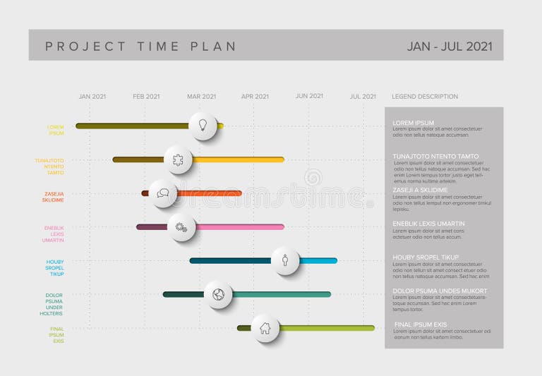 Project Production Timeline Graph Stock Illustrations – 108 Project ...