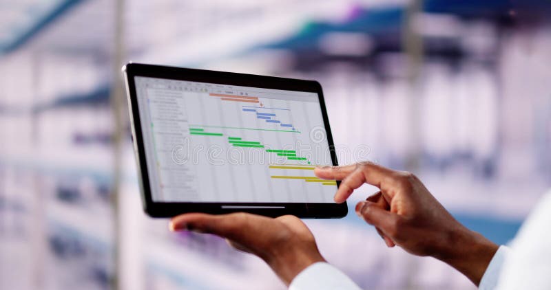 Gantt Software Project Document Plan List Stock Image - Image of chart ...