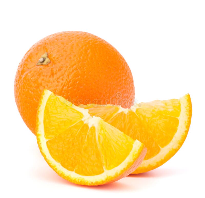 Ganze Orange Frucht Und Sein Segment Oder Hinterpausche Stockbild ...
