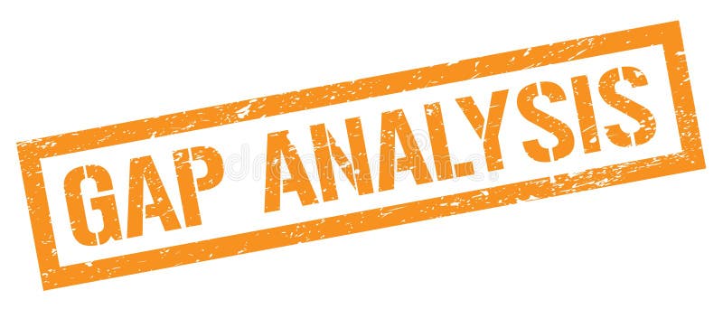 GAP ANALYSIS Orange Grungy Rectangle Stamp Stock Illustration ...