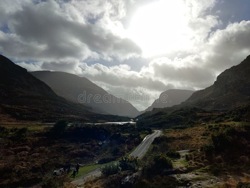 Gap of Dunloe stock image. Image of alps, cloud, mountain - 242138569