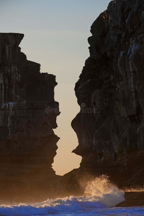 The Gap stock image. Image of waves, separation, cliff - 322324787