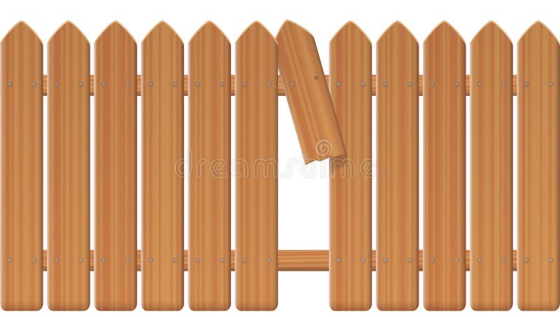 Regenbogenfarben am Zaun Mit Latten Vektor Abbildung - Illustration von ...
