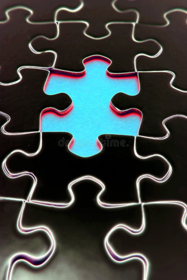 Gap in puzzle stock image. Image of dependence, link, colour - 3227465