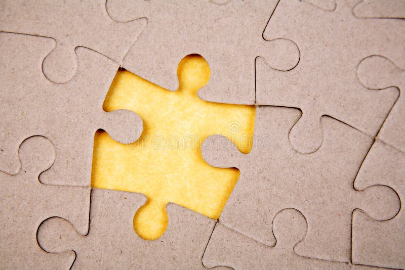 Gap in puzzle stock photo. Image of linked, teamwork, missing - 8048532