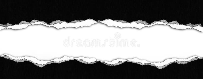 Gap in ripped paper stock photo. Image of break, abstract - 268767420