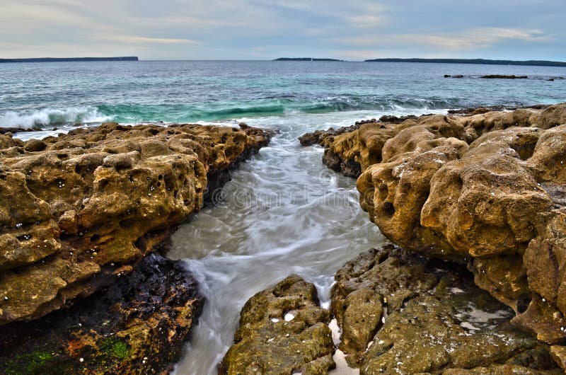 Gap in the Rocks stock photo. Image of secluded, rocks - 52816306