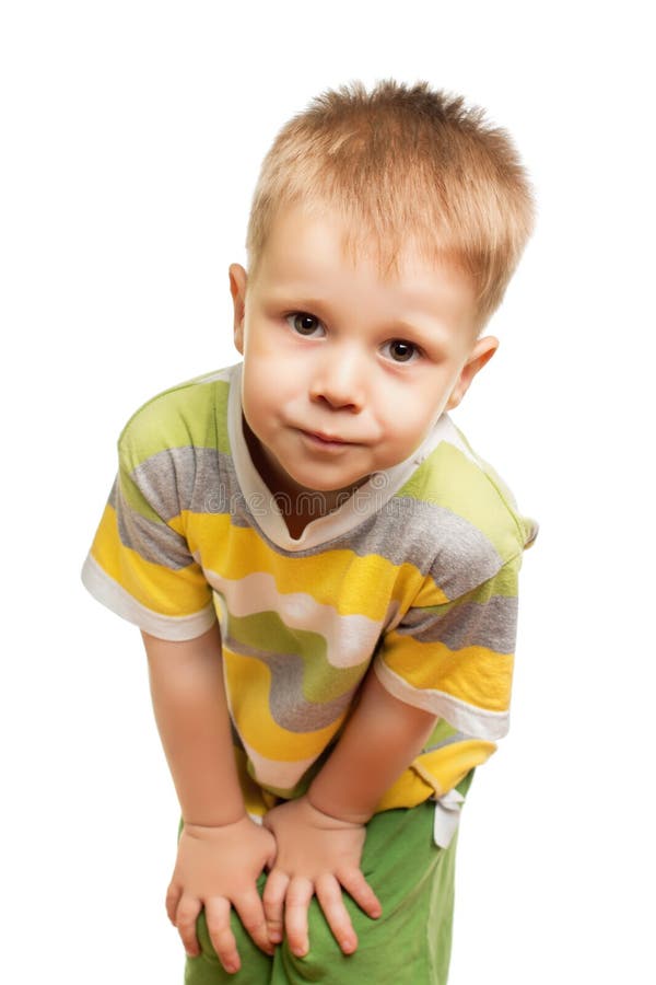 Petit garçon drôle image stock. Image du innocence, espiègle - 36604705