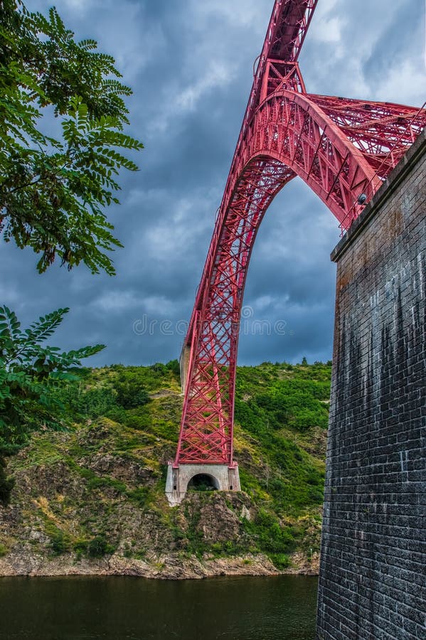 Garabit Viaduct in France stock image. Image of outdoors - 293982127