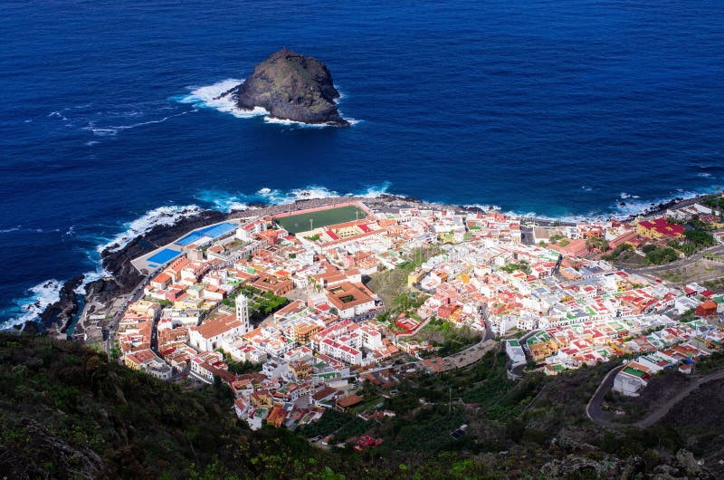 Garachico Town on Tenerife, Spain Stock Photo - Image of holiday, ocean ...