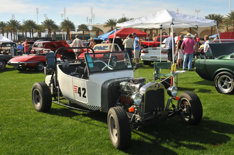 Garage Built Bucket-T Hot Rod Editorial Stock Image - Image of sweet ...