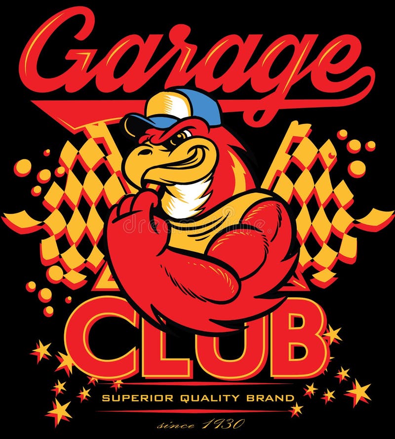 Garage club stock vector. Illustration of automotive - 88749244