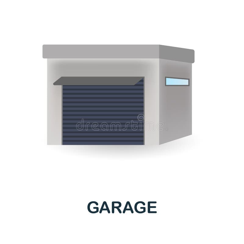 Garage 3d Icon Simple Element from Buildings Collection. Creative ...