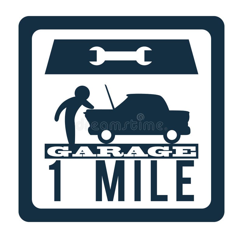 Garage design stock vector. Illustration of grunge, sign - 47521466