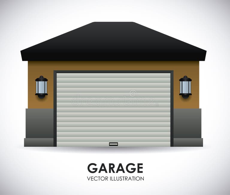 Garage design stock vector. Illustration of scratch, classic - 47521634