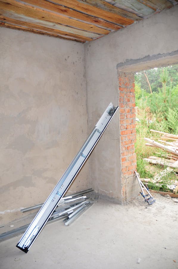 Garage Door Installation . Garage Door Post Rail and Spring ...