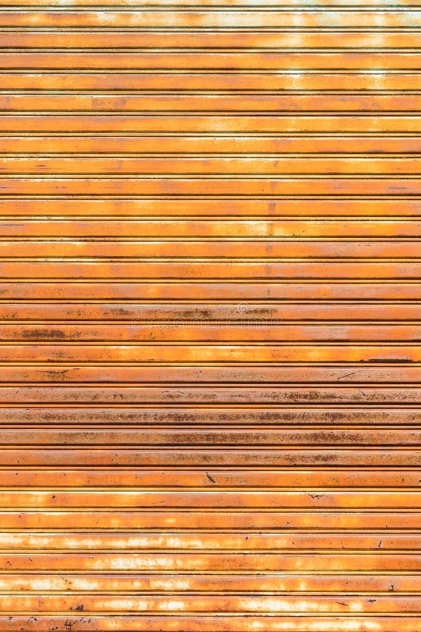 Garage door with rusty. stock image. Image of metal, crack - 66971633