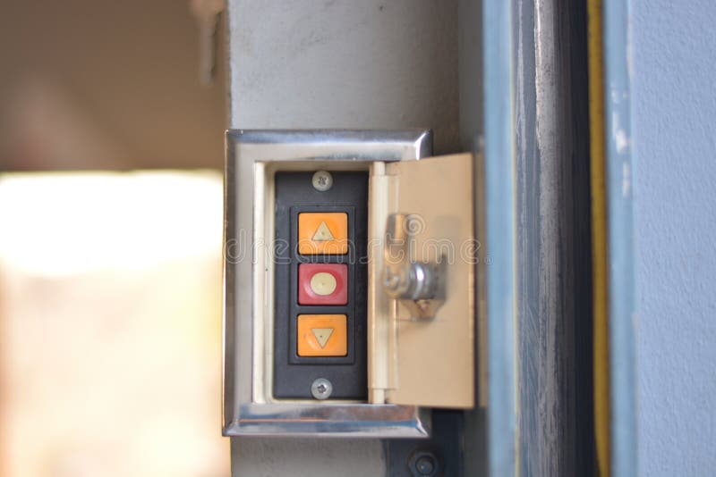Garage Door Switch stock image. Image of open, electricity - 69040245