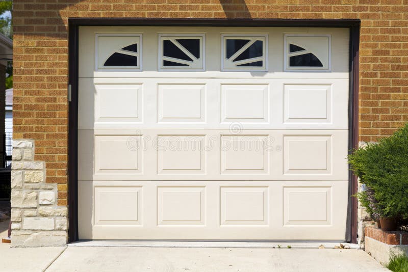 Garage door stock image. Image of park, residential, american - 32277547