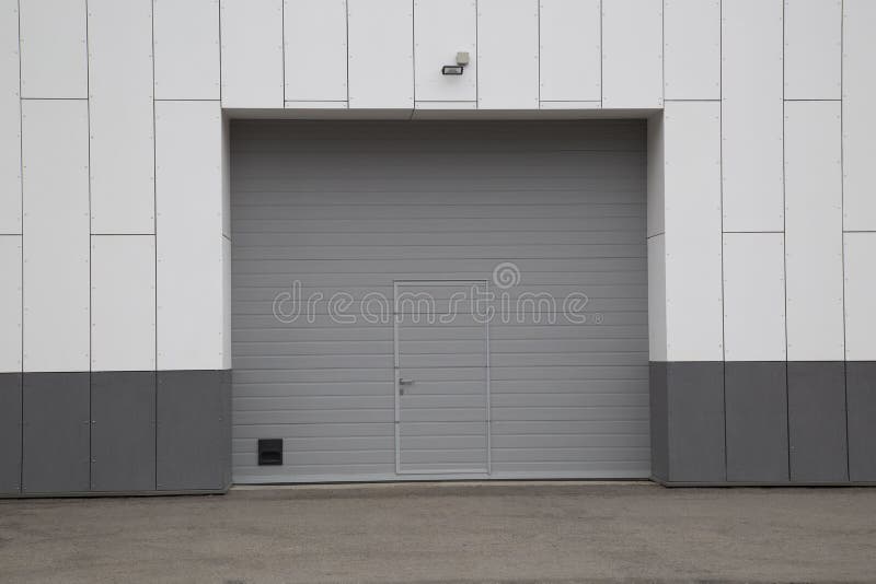 Garage Doors. Roller Shutters.Garage Roll-up Gates Stock Image - Image ...