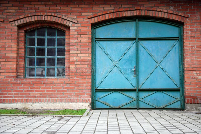 Garage gate stock photo. Image of wall, ancient, home - 8671298