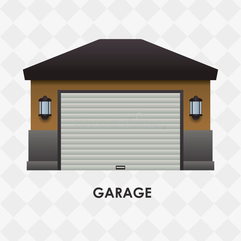 Garage icon design stock illustration. Illustration of service - 67713249