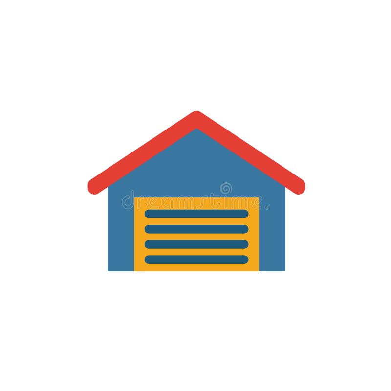 Garage Icon Set. Four Elements in Diferent Styles from Real Estate ...