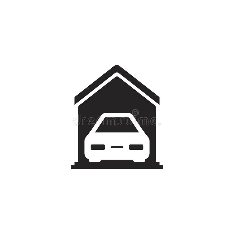 Garage icon stock vector. Illustration of graphic, design - 253685209