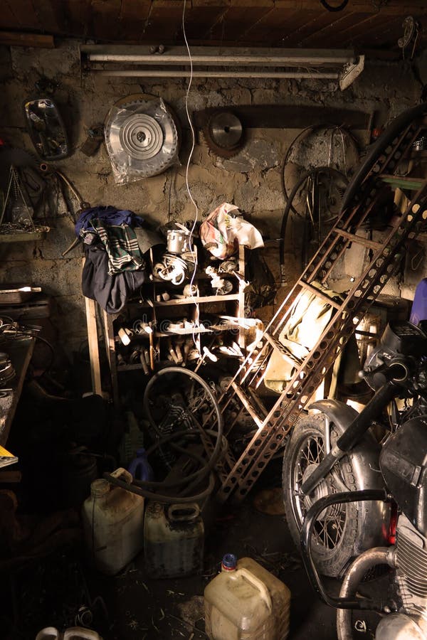 Cluttered junk room stock photo. Image of messed, littered - 5171506