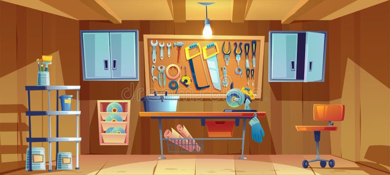 Empty Cartoon Garage Stock Illustrations – 332 Empty Cartoon Garage ...