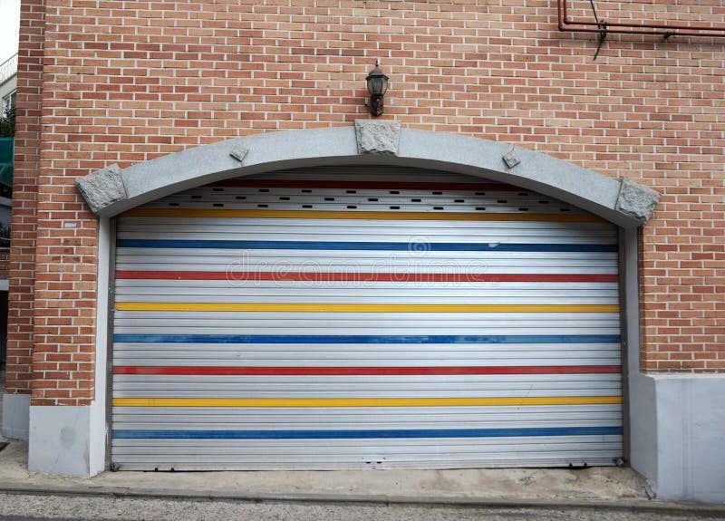 Garage in Korea stock photo. Image of orient, striae - 65441876
