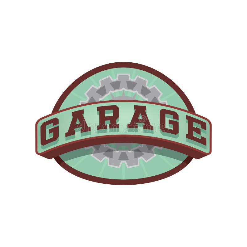 Garage Label. Vector Illustration Decorative Design Stock Vector ...