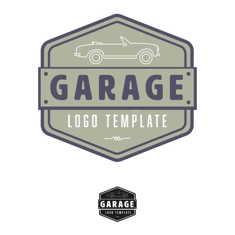 Garage Logo template stock vector. Illustration of badge - 189784755